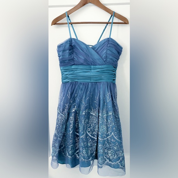 Morgan & Co. | Dresses | Morgan Co Dress Glitter Lace Prom Dress ...